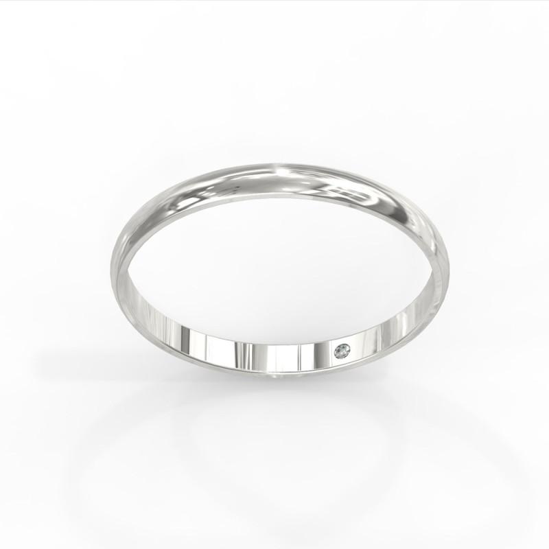 Alliance Homme Demi Jonc Prestige